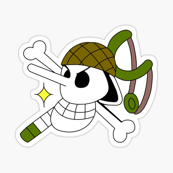 Pegatina «Logo usopp flag skull» de Almorrana | Redbubble