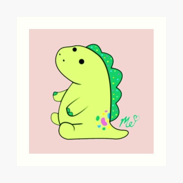 "Moriah Elizabeth pickle the dinosaur Squishy" Art Print by Creezu ...