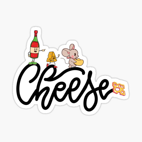 "Say Cheese!" Sticker for Sale by WildWaggers | Redbubble