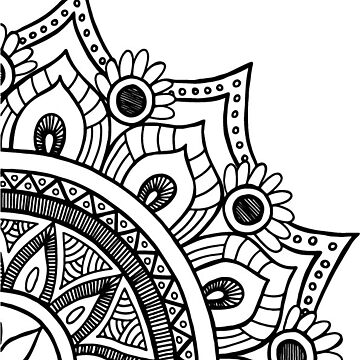 "Corner Mandala Flower" Sticker for Sale by jenbflowers | Redbubble