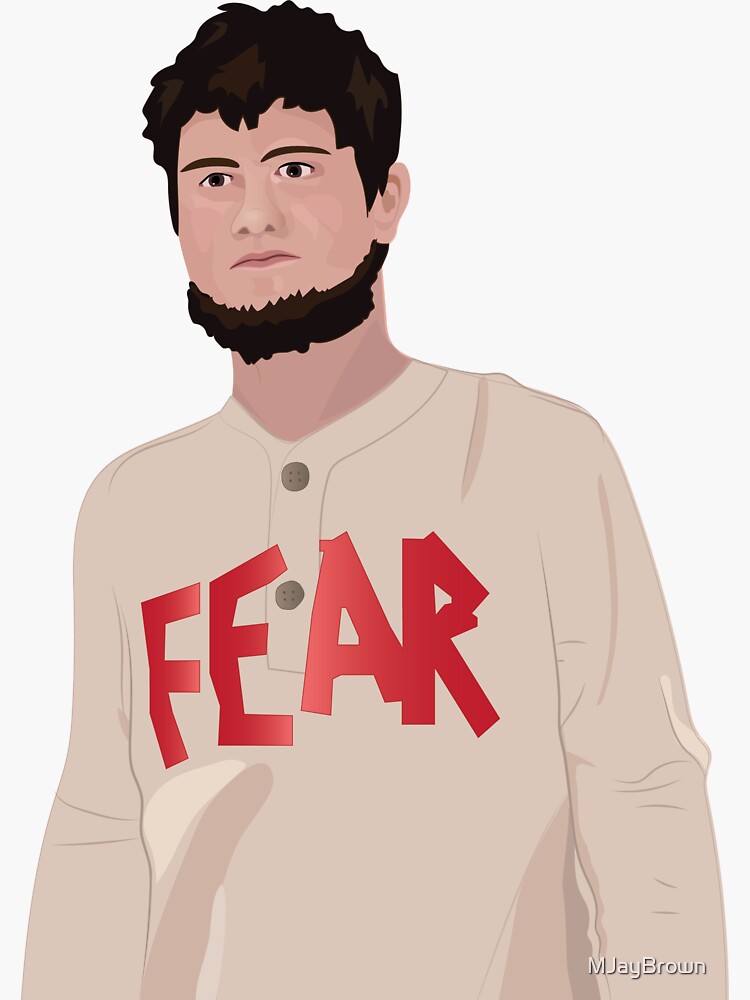"FEAR Mose Illustration - The Office" Sticker for Sale by MJayBrown ...