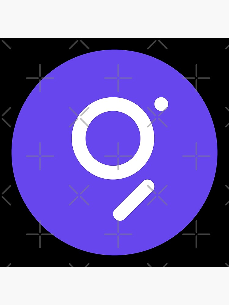 "The Graph GRT cryptocurrency logo" Poster for Sale by angelusdark ...