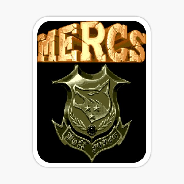 "Mercs (Genesis Title Screen)" Sticker for Sale by winscometjump ...
