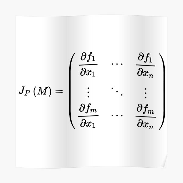 Poster « Matrice Jacobienne, outil important du calcul différentiel ...