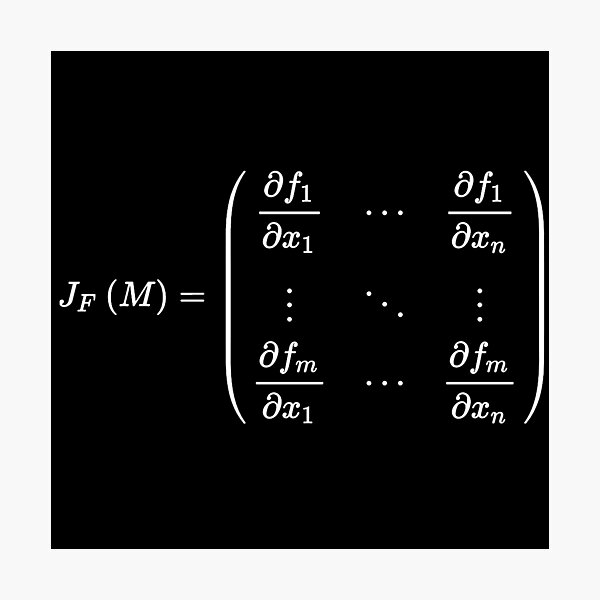 Lámina fotográfica «Matriz jacobiana, importante herramienta del ...