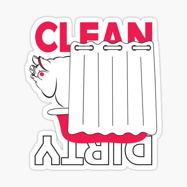 "I am Clean " Sticker for Sale by kislev | Redbubble