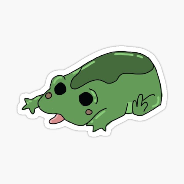 "Tired Frog" Sticker for Sale by HannahOSteen | Redbubble