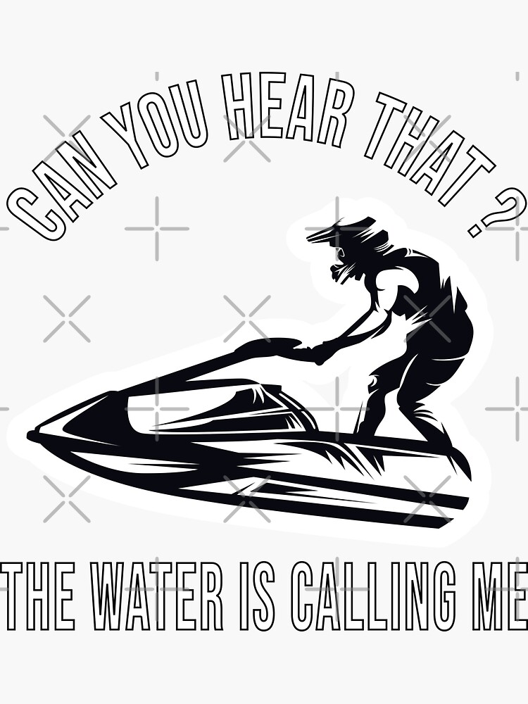 " Jet Ski Water Sports Motivation Quotes Jet Skiing" Sticker for Sale ...