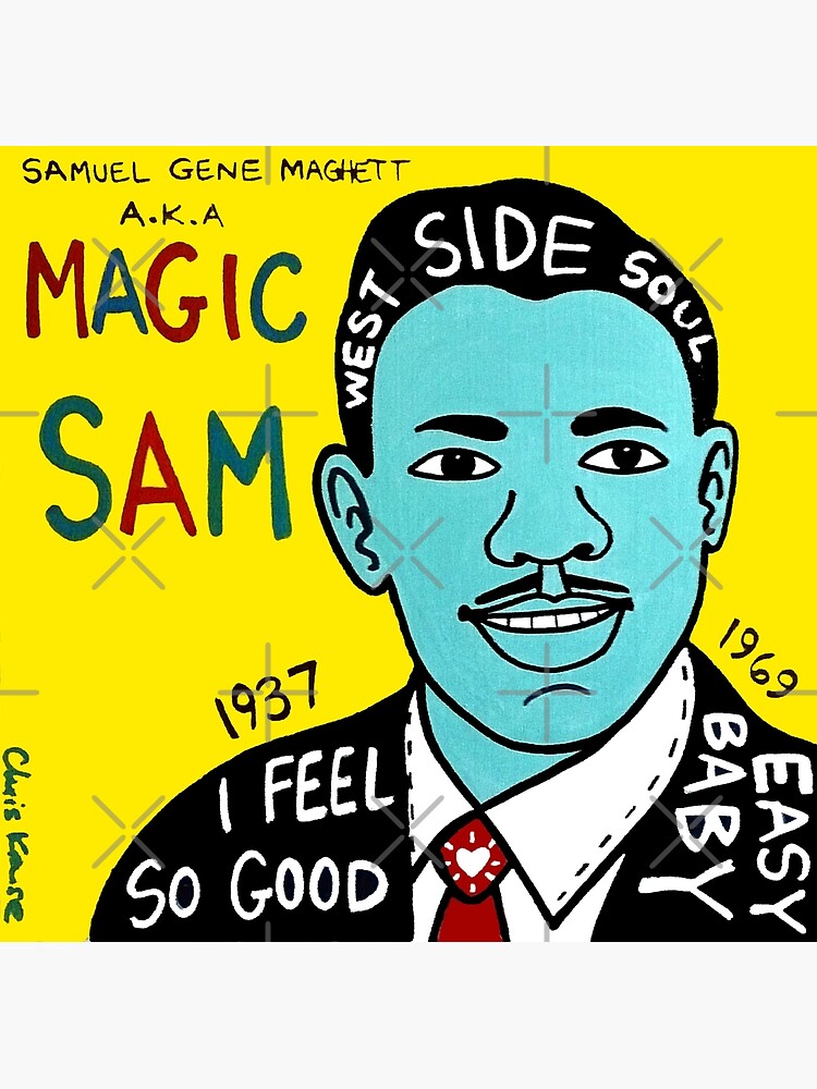 "Magic Sam Blues Folk Art" Poster for Sale by krusefolkart | Redbubble