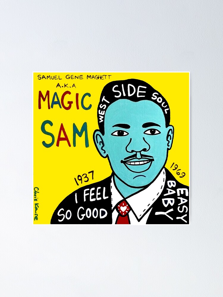 "Magic Sam Blues Folk Art" Poster for Sale by krusefolkart | Redbubble