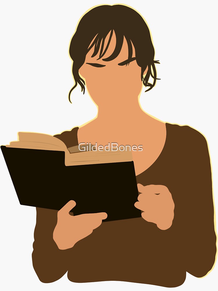 "Pride and Prejudice Elizabeth Bennet Minimal Art" Sticker for Sale by ...