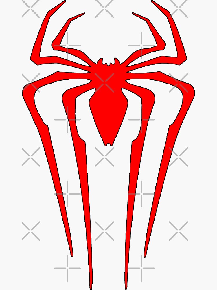 "Spider symbol" Sticker for Sale by TZstudios | Redbubble