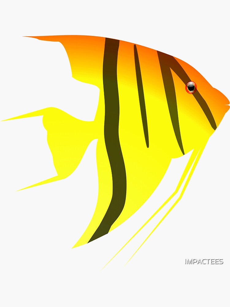 "ANGELFISH" Sticker by IMPACTEES | Redbubble