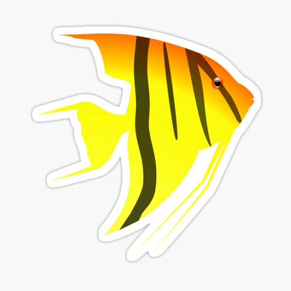 "ANGELFISH" Sticker by IMPACTEES | Redbubble