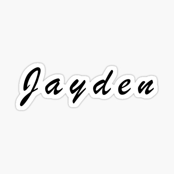 "Jayden name" Sticker by gmstockstudio | Redbubble