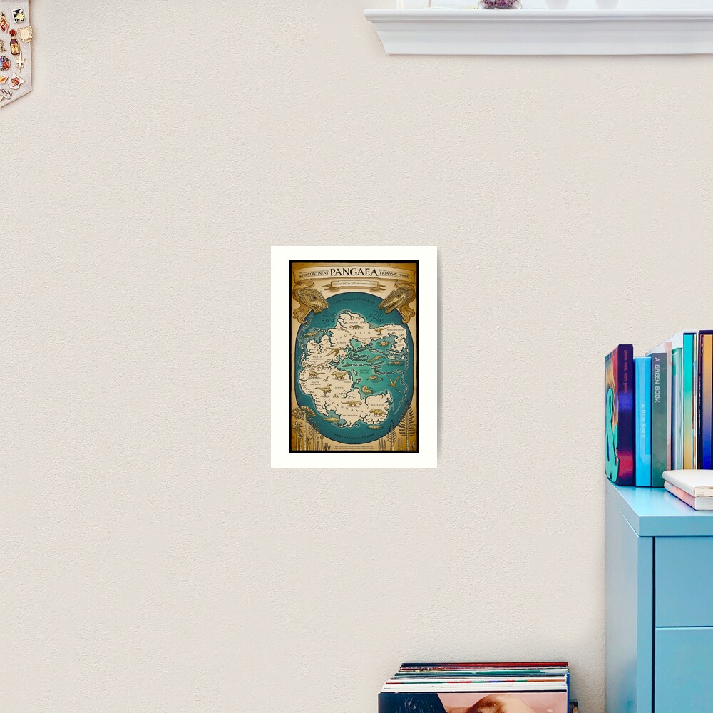 "map of the supercontinent Pangaea" Poster for Sale by morden | Redbubble