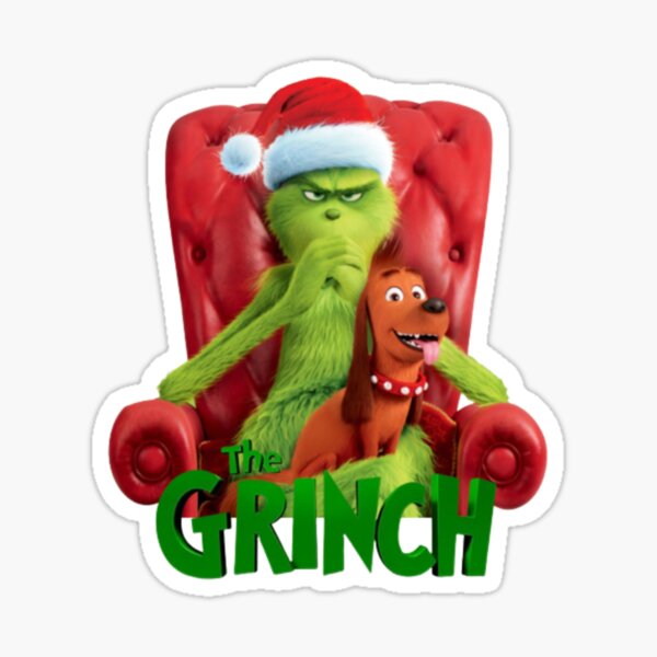 "the grinch Christmas" Sticker for Sale by all4shop | Redbubble