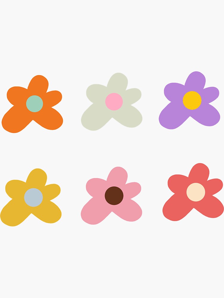 "Indie aesthetic flowers" Sticker by LaLaLilly | Redbubble