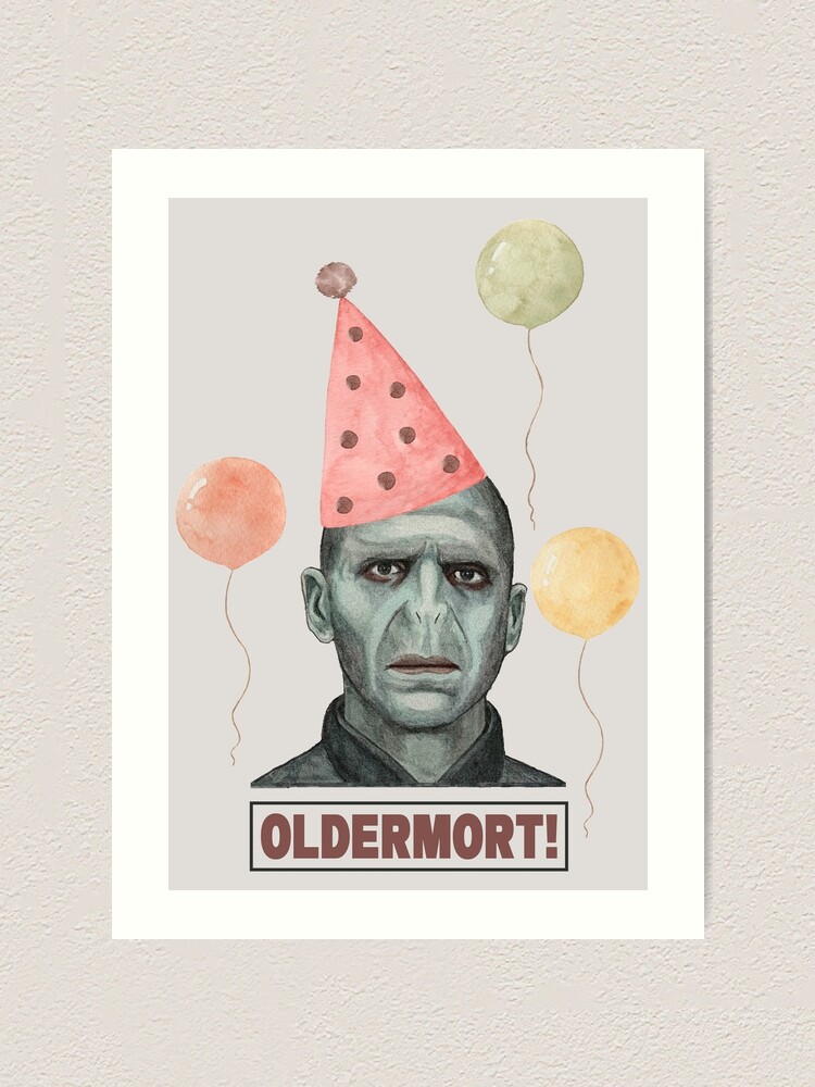 "oldermort Birthday card,Oldermort Birthday,Funny Oldermort Card ...