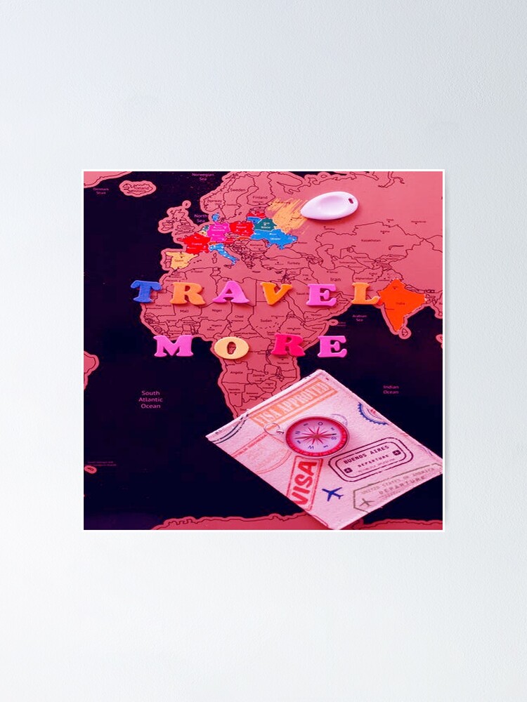 "Digital art, travel, world map, map picture" Poster for Sale by ...