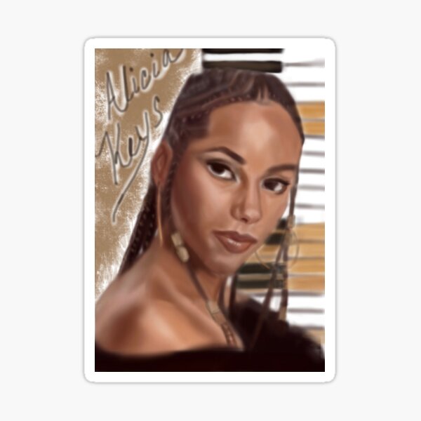 "Alicia x Diary of Alicia keys inspired " Sticker for Sale by ...