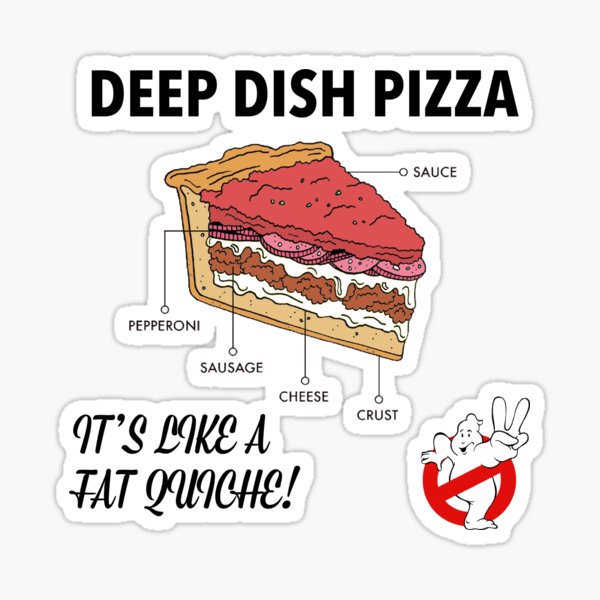 "Deep dish" Sticker by danthomas1980 | Redbubble