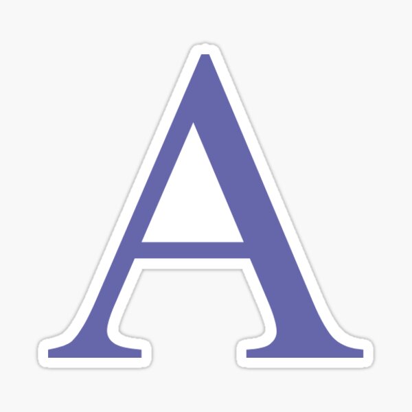 "Alpha | Purple "Very Peri" Greek Letters" Sticker for Sale by claire ...