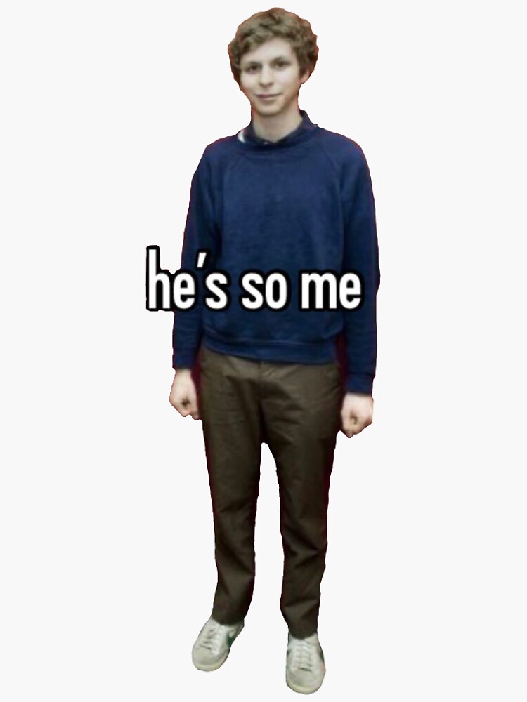 "michael cera" Sticker for Sale by Mackenzie Curry | Redbubble