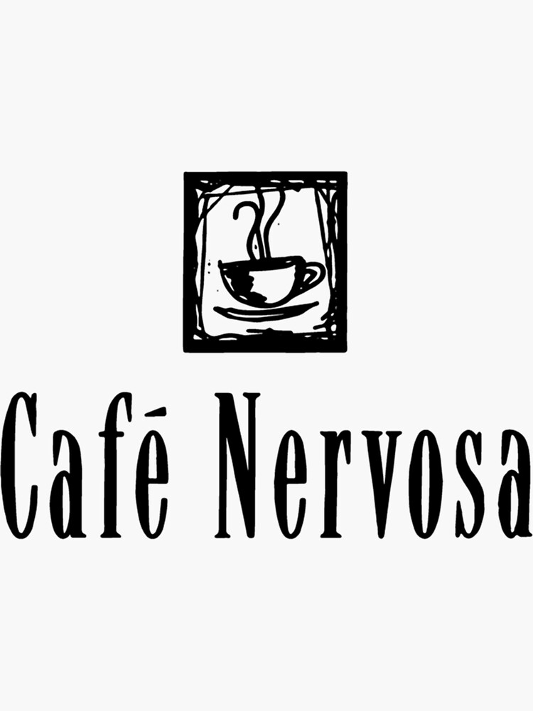 "Cafe Nervosa – Frasier, Seattle " Sticker for Sale by dinahdesign ...
