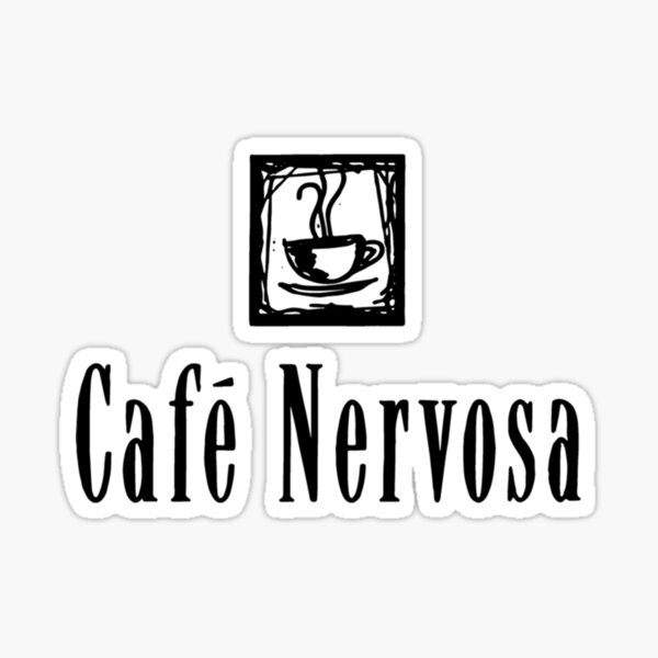 "Cafe Nervosa – Frasier, Seattle " Sticker for Sale by dinahdesign ...