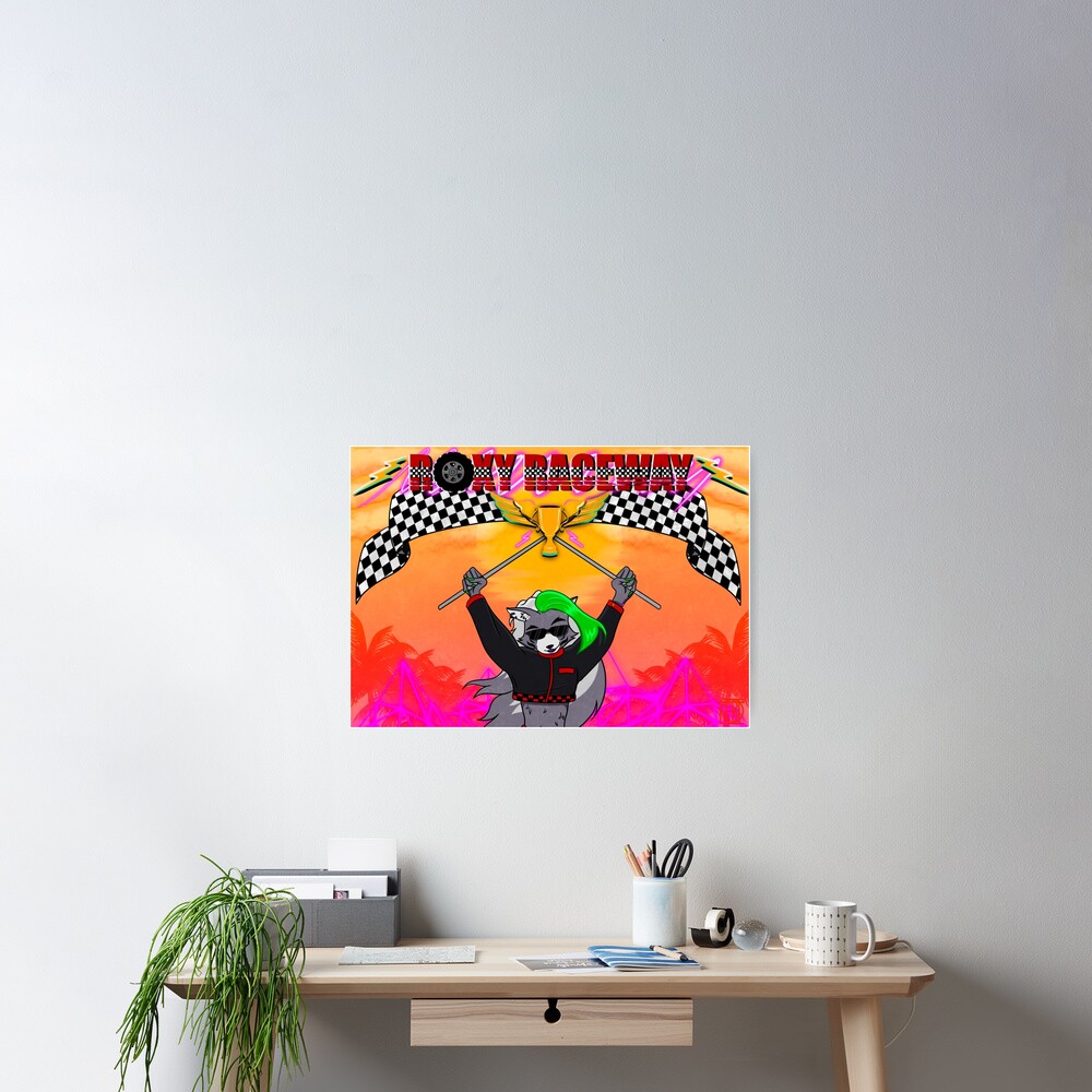 "Roxy Raceway" Poster for Sale by bibelot- | Redbubble