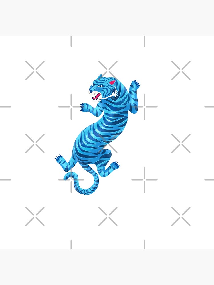 "Blue Water Tiger" Poster for Sale by Violonchella | Redbubble