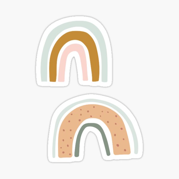 "Pastel Rainbow Stickers" Sticker by carolarielcn | Redbubble