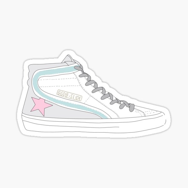 "golden goose shoe" Sticker for Sale by mollsdesignss | Redbubble
