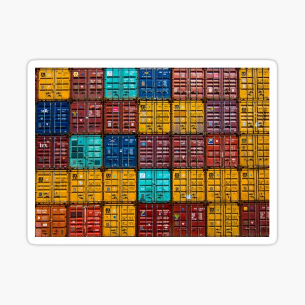 "Cargo Containers" Sticker by Jayiscool71 | Redbubble