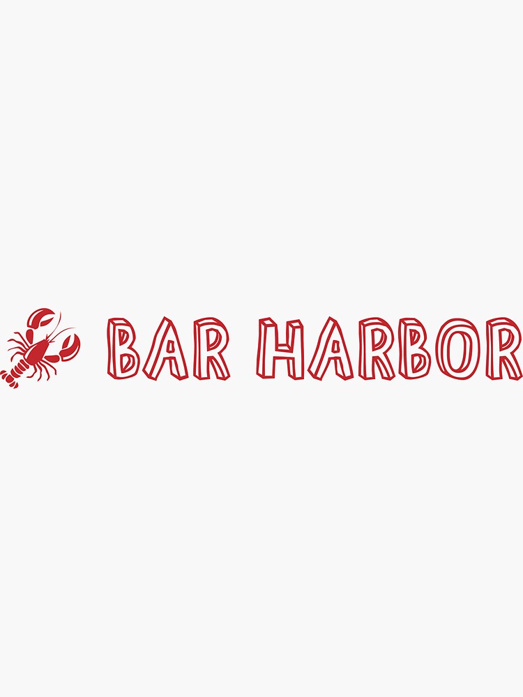 "Bar Harbor Lobster" Sticker for Sale by MintChoChip | Redbubble