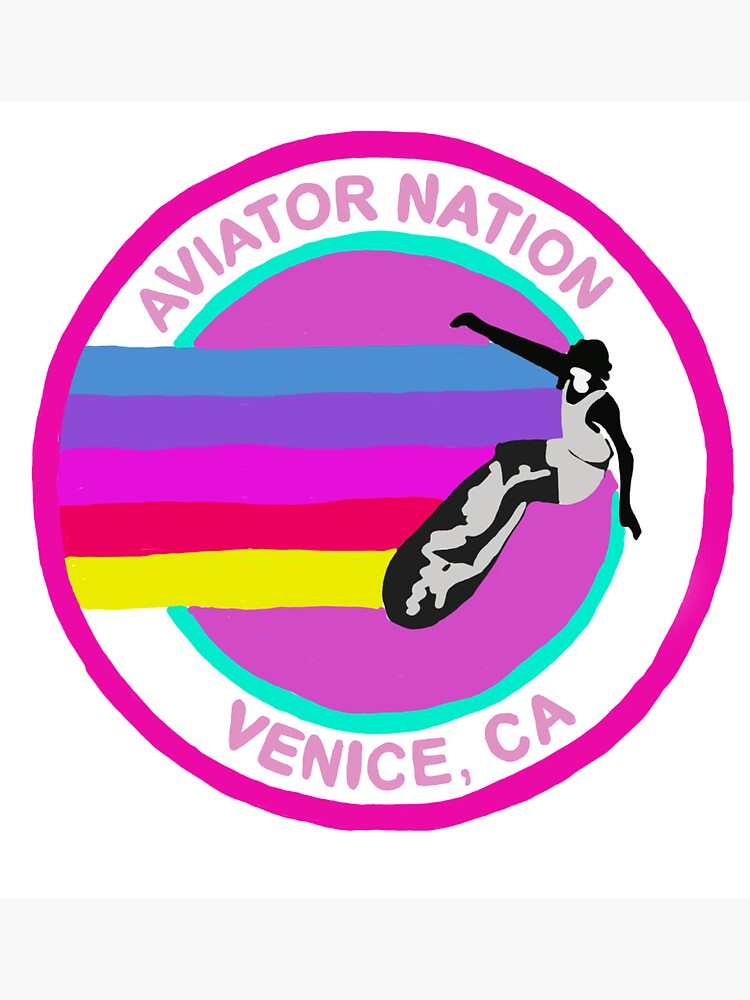 "Aviator nation logo " Sticker for Sale by preppyab | Redbubble