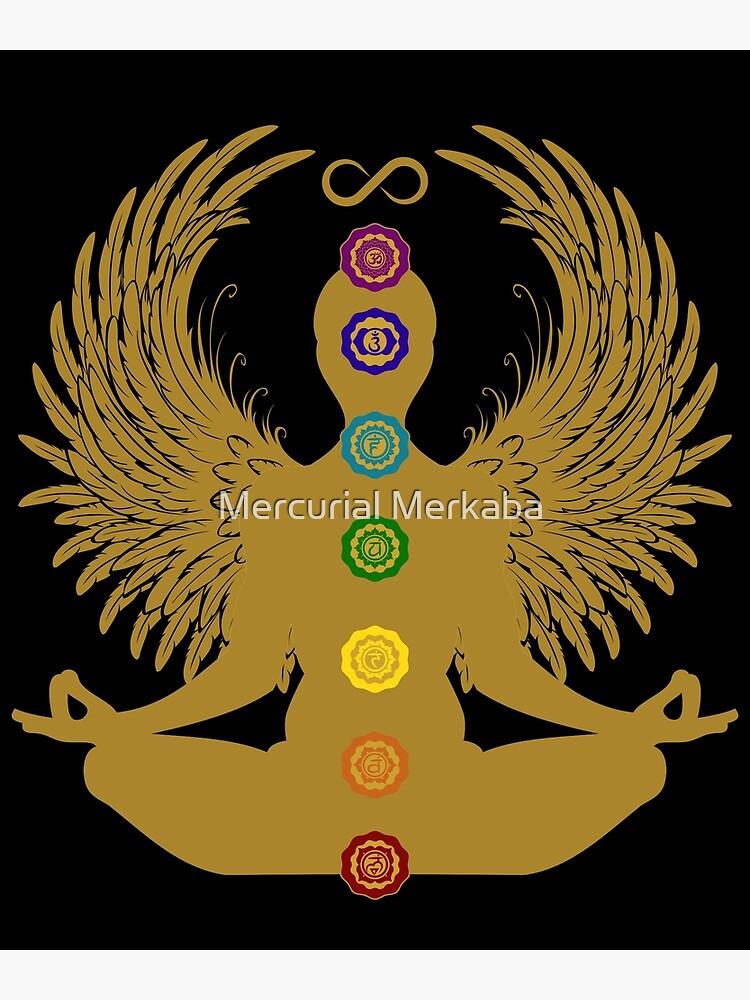"CHAKRA ANGEL CHAKRA SYSTEM" Poster for Sale by MercurialMKB | Redbubble