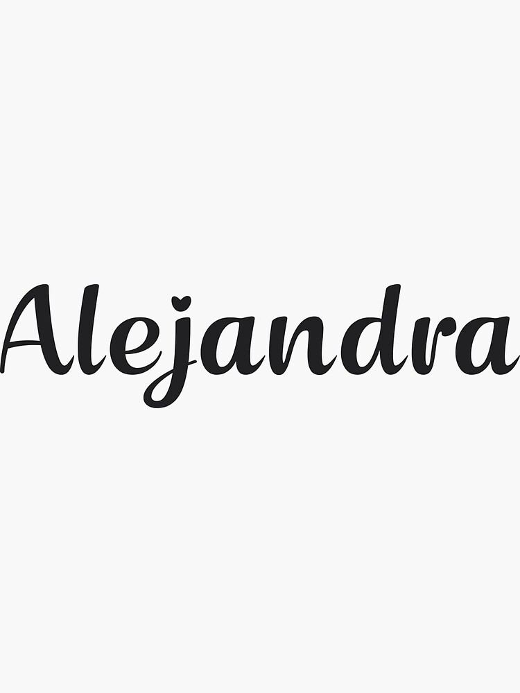 "Alejandra" Sticker for Sale by 99Posters | Redbubble
