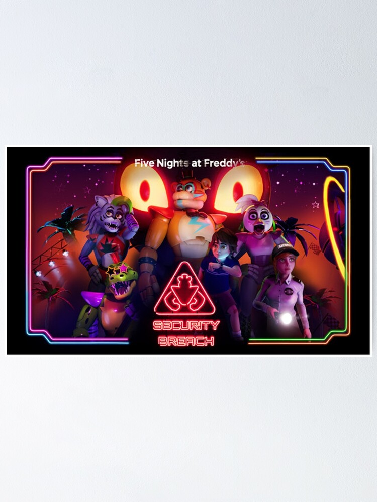 "fnaf security breach" Poster for Sale by lexie-marie13 | Redbubble