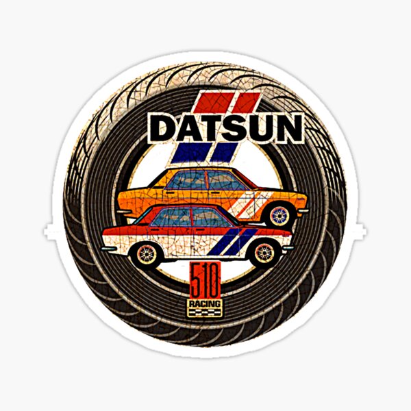 "Datsun 510 racing " Sticker by Nicplefrw36 | Redbubble