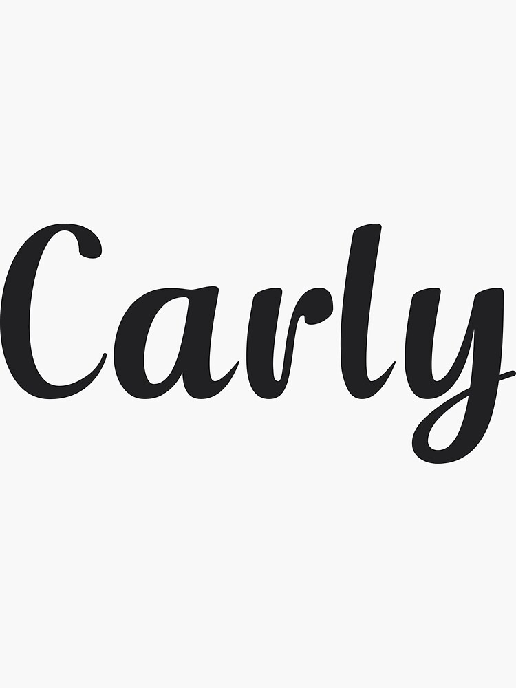 "Carly" Sticker for Sale by 99Posters | Redbubble