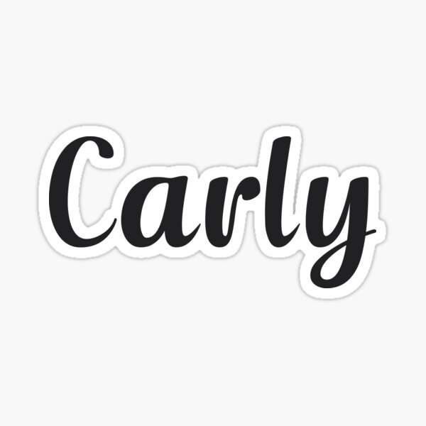 "Carly" Sticker for Sale by 99Posters | Redbubble