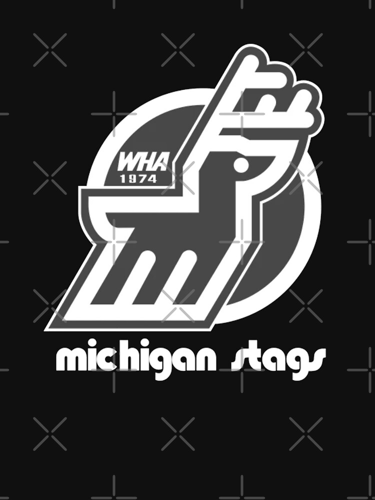"Michigan Stags WHA 1974 Vintage Logo" T-shirt for Sale by kdpearce1 ...