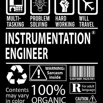 "Instrumentation Engineer T Shirt - MultiTasking Certified Job Gift ...