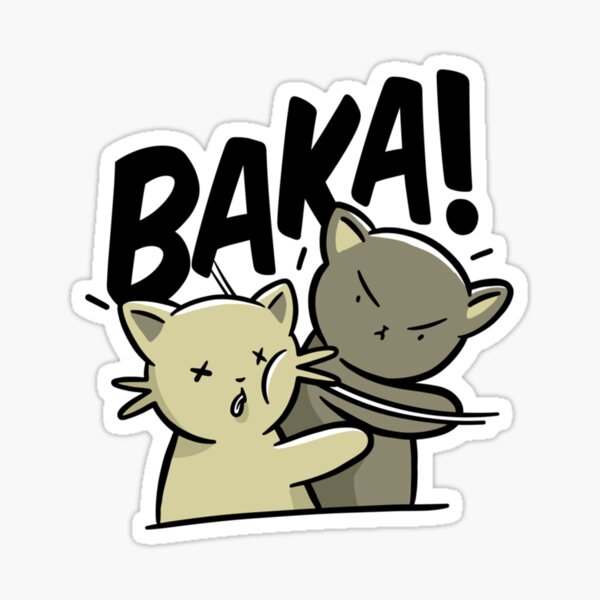 "BAKA ANIME " Sticker by LemonMuMu | Redbubble