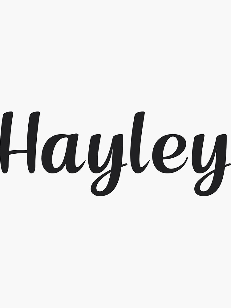 "Hayley" Sticker for Sale by 99Posters | Redbubble
