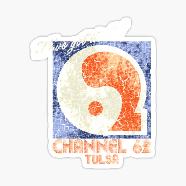 "UHF Channel 62 " Sticker by YesYesYallA | Redbubble