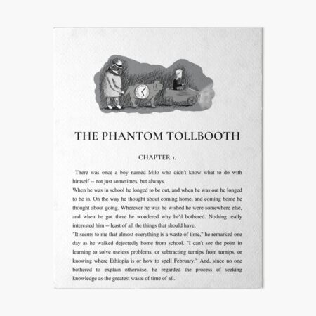 "The Phantom Tollbooth Art, Classic Book Page, Chapter 1, Book Page Art ...