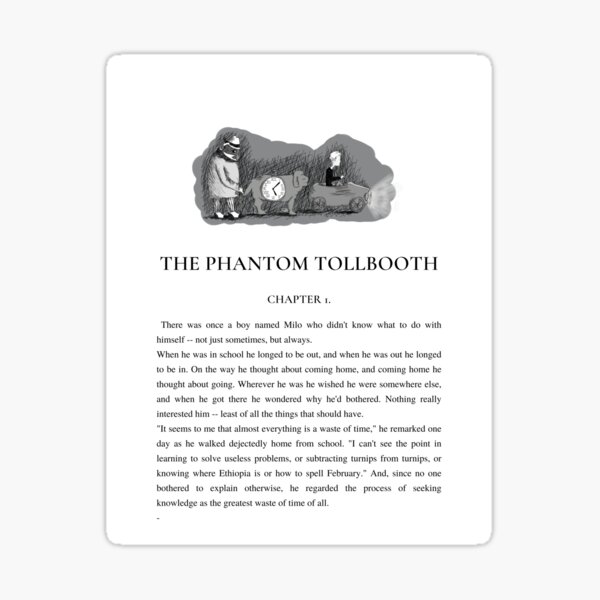 "The Phantom Tollbooth Art, Classic Book Page, Chapter 1, Book Page Art ...